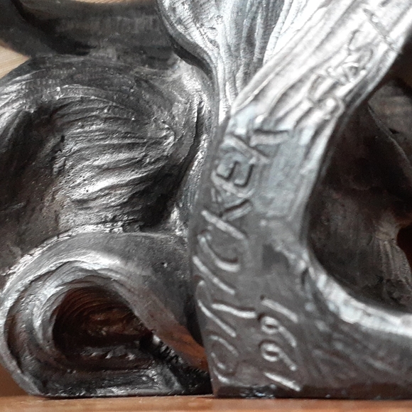 Michael Ricker | Art | Vintage 991 Michael Ricker Pewter Dolphin And ...